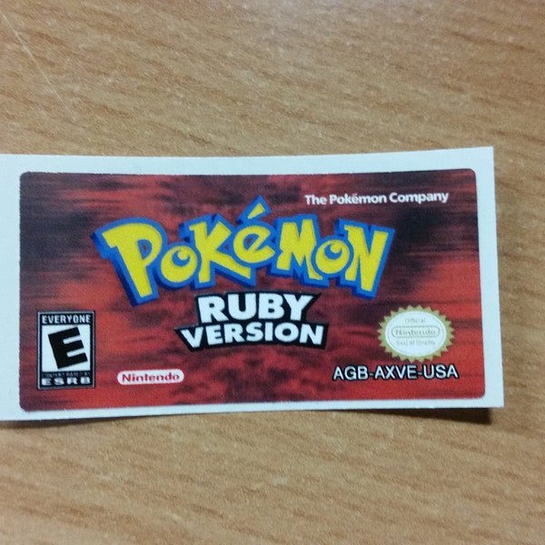 Gameboy Cartridge Case Label - Etsy