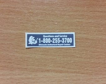 Gameboy Service Center Label for Battery Cover Replacement | Etsy