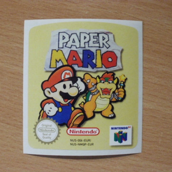 Paper Mario N64 Sticker - Etsy