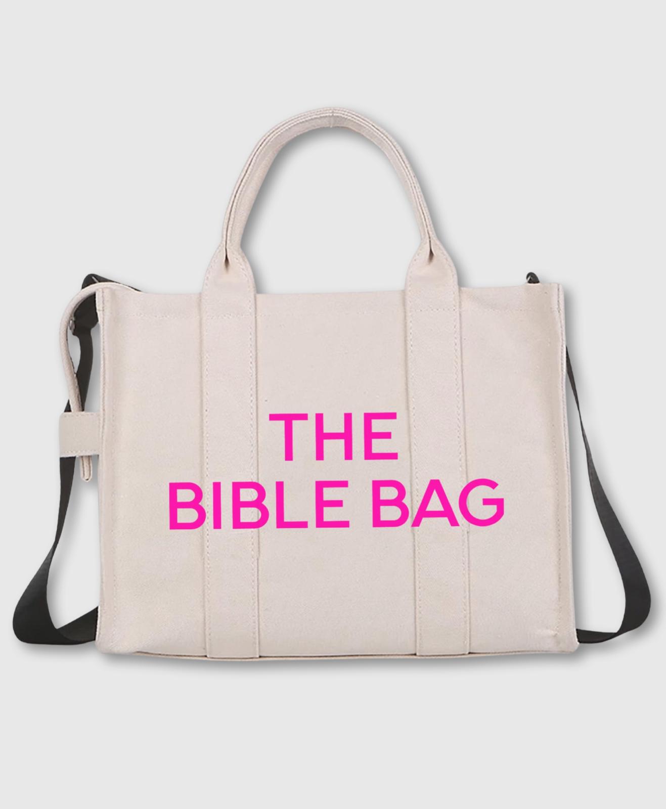 Large Bible Bag Canvas Tote - Etsy
