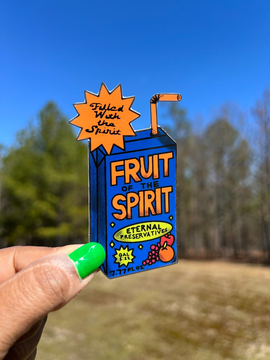 Fruit of the Spirit Juice Box Sticker – Faith-based Vinyl Decal - Etsy