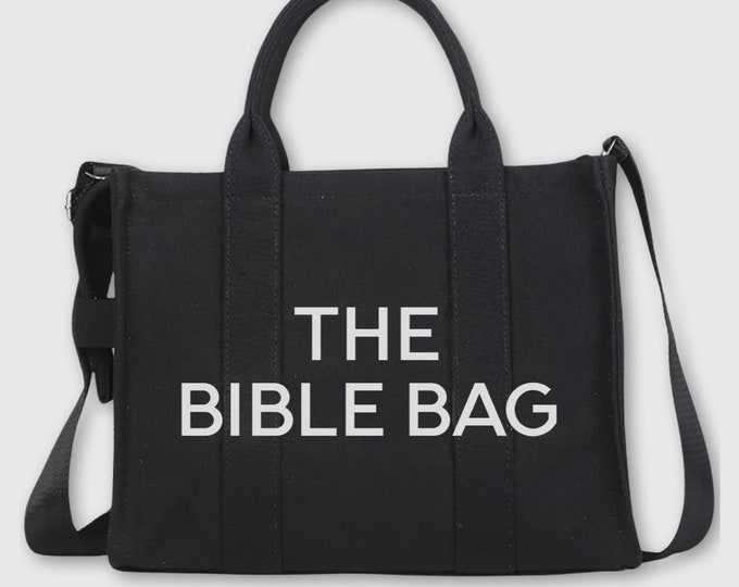 Large Bible Bag Canvas Tote - Etsy