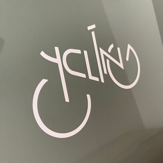 Cycling Bumper Sticker Road Bike | Etsy