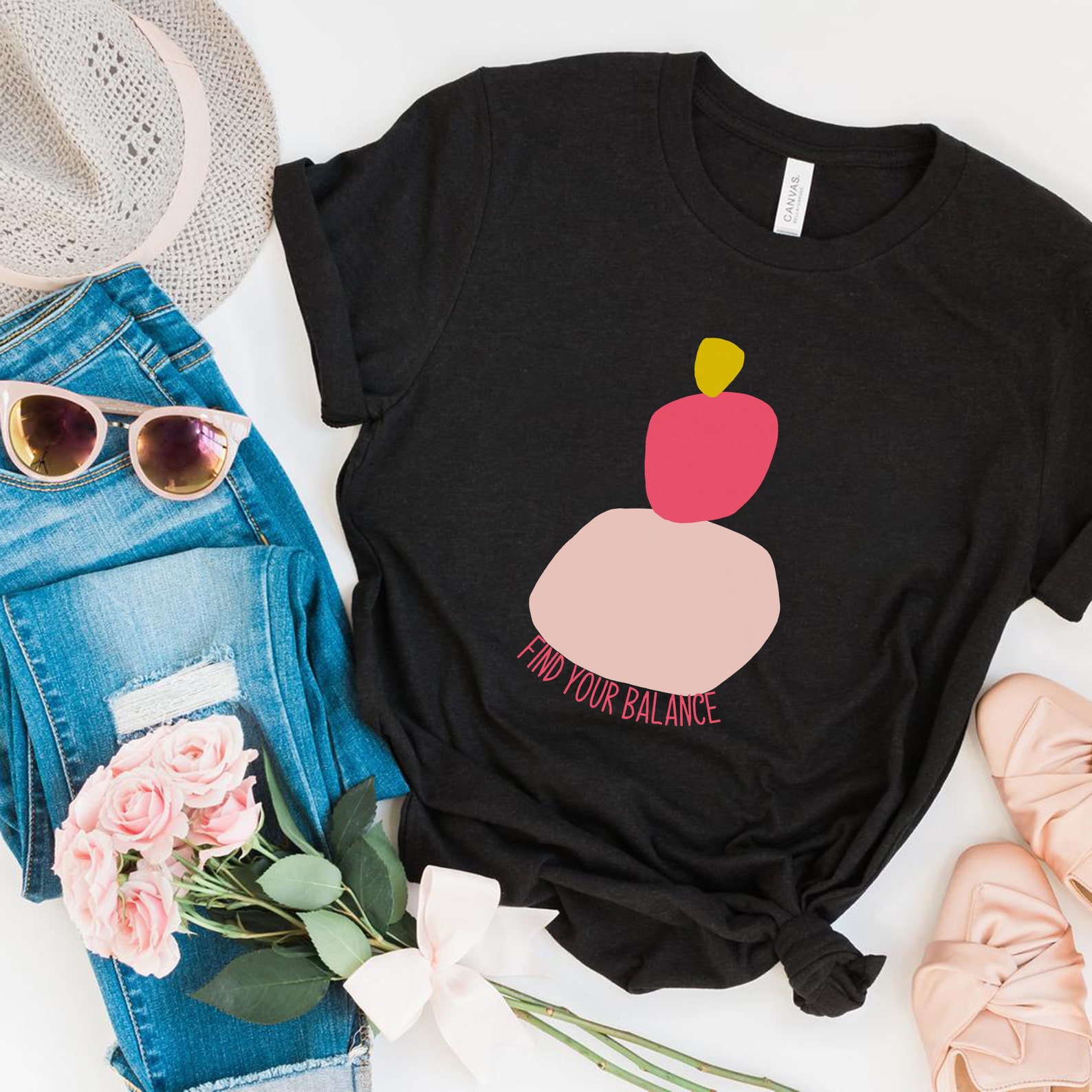 Balance Shirt Find Your Balance Tshirt Meditation Shirt - Etsy