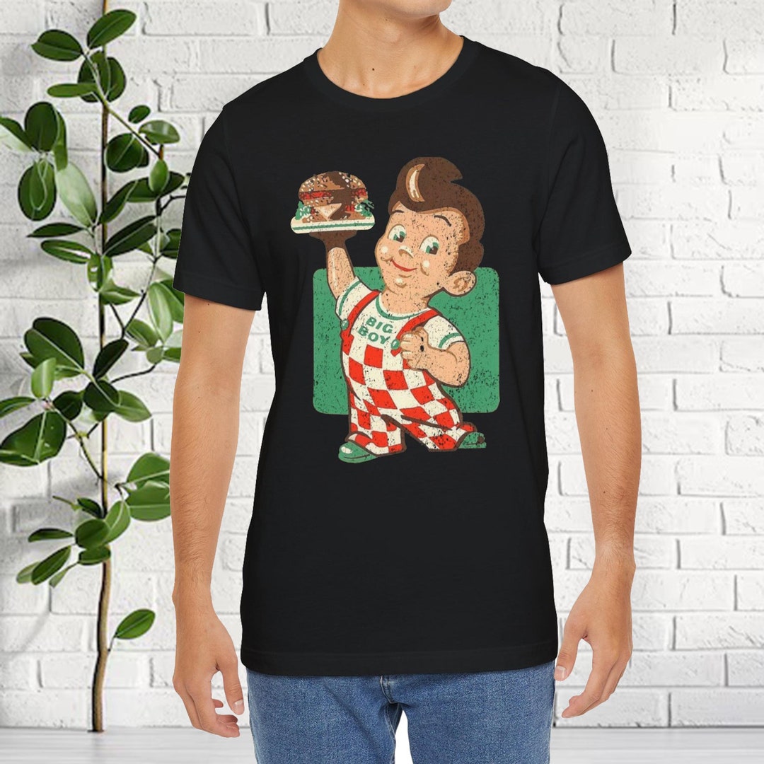 Big Boy T-shirt, Distressed Vintage Men's T-shirt, Vintage Burger T ...