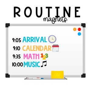 Classroom Daily Schedule Magnets Back to School Decor Daily Visual ...