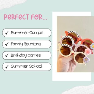 DIY Kit Kids Summer Craft Idea Personalized Sunglasses Craft for Kid ...