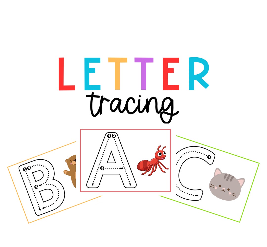 Alphabet Tracing Cards ABC Tracing Prek Task Box Morning Bins Dry Erase ...