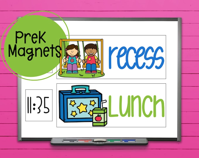 Classroom Daily Schedule Magnets Back to School Decor Daily Visual ...