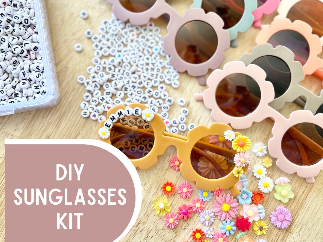 DIY Kit Kid Summer Craft Personalized Daisy Sunglasses Craft for Kid ...