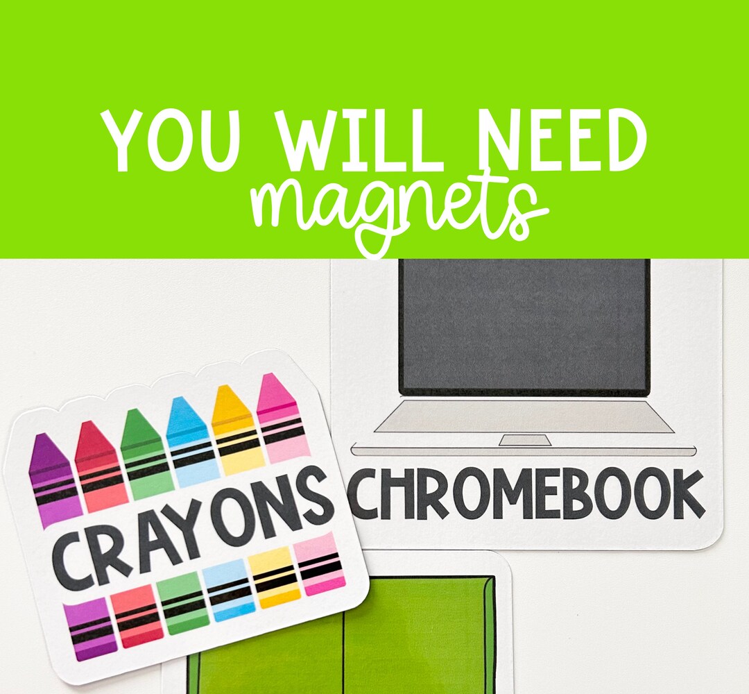 Magnets for Classroom Visual Aid Cards You Will Need School Supplies ...