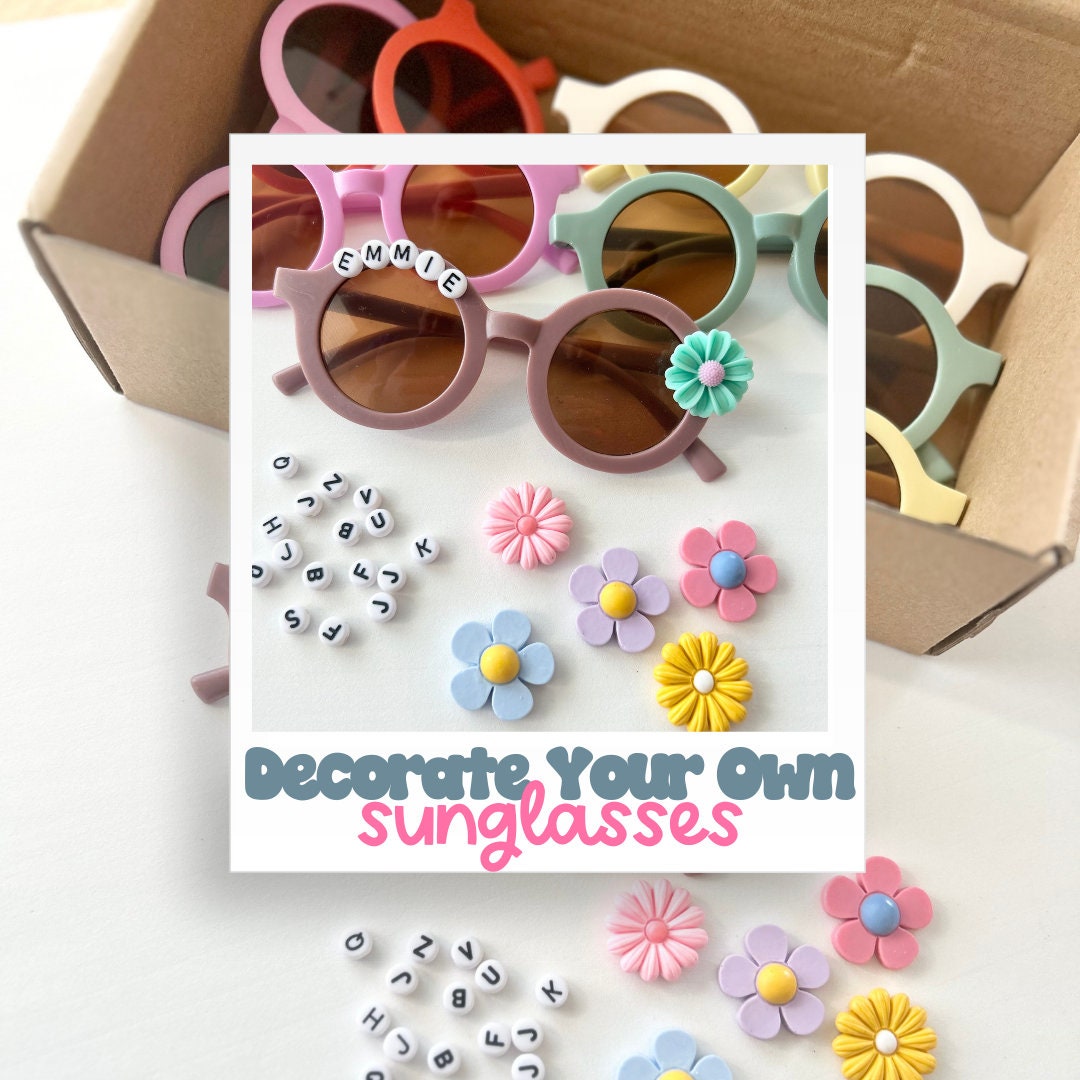 DIY Kit Kids Summer Craft Idea Personalized Sunglasses Craft for Kid ...