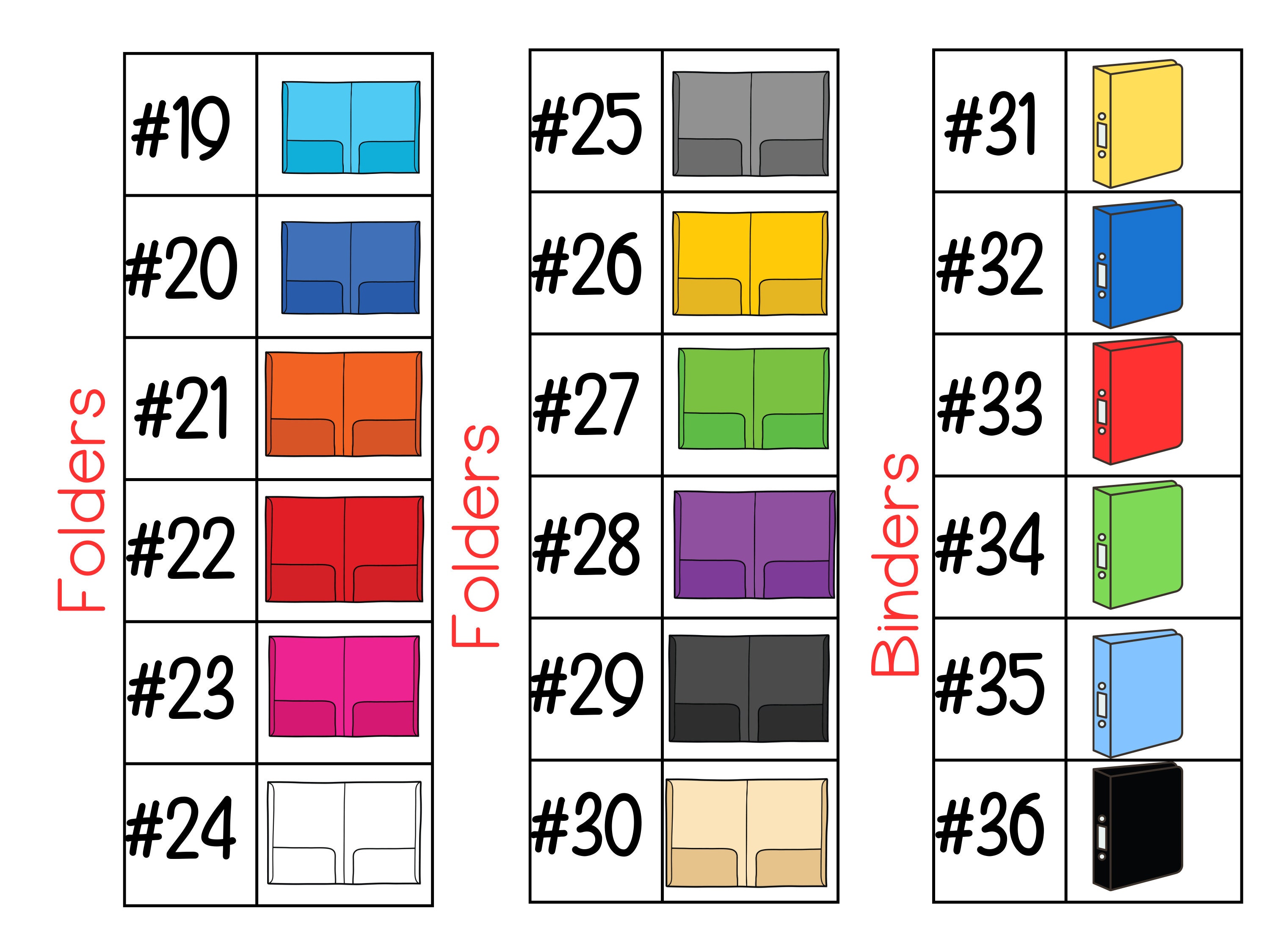 Magnets for Classroom Visual Aid Cards You Will Need School Supplies ...
