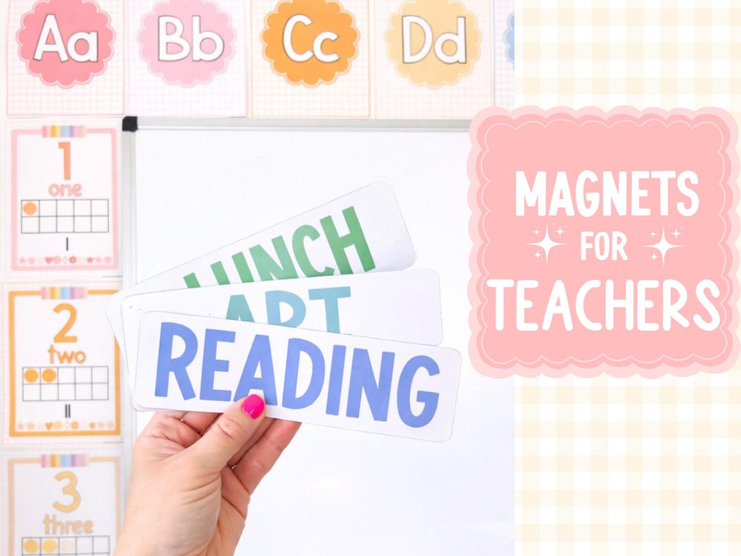 Teacher Magnets Classroom Management Whiteboard Magnets Custom Word ...