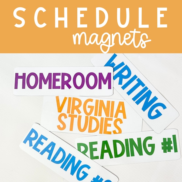 Days of Week Magnets Whiteboard - Etsy