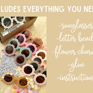 DIY Kit Kid Summer Craft Personalized Daisy Sunglasses Craft for Kid ...