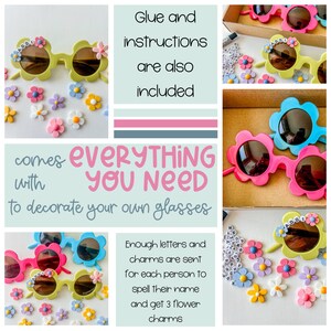 8 Year Old and up DIY Sunglasses Kit Decorate Your Own Glasses Summer ...
