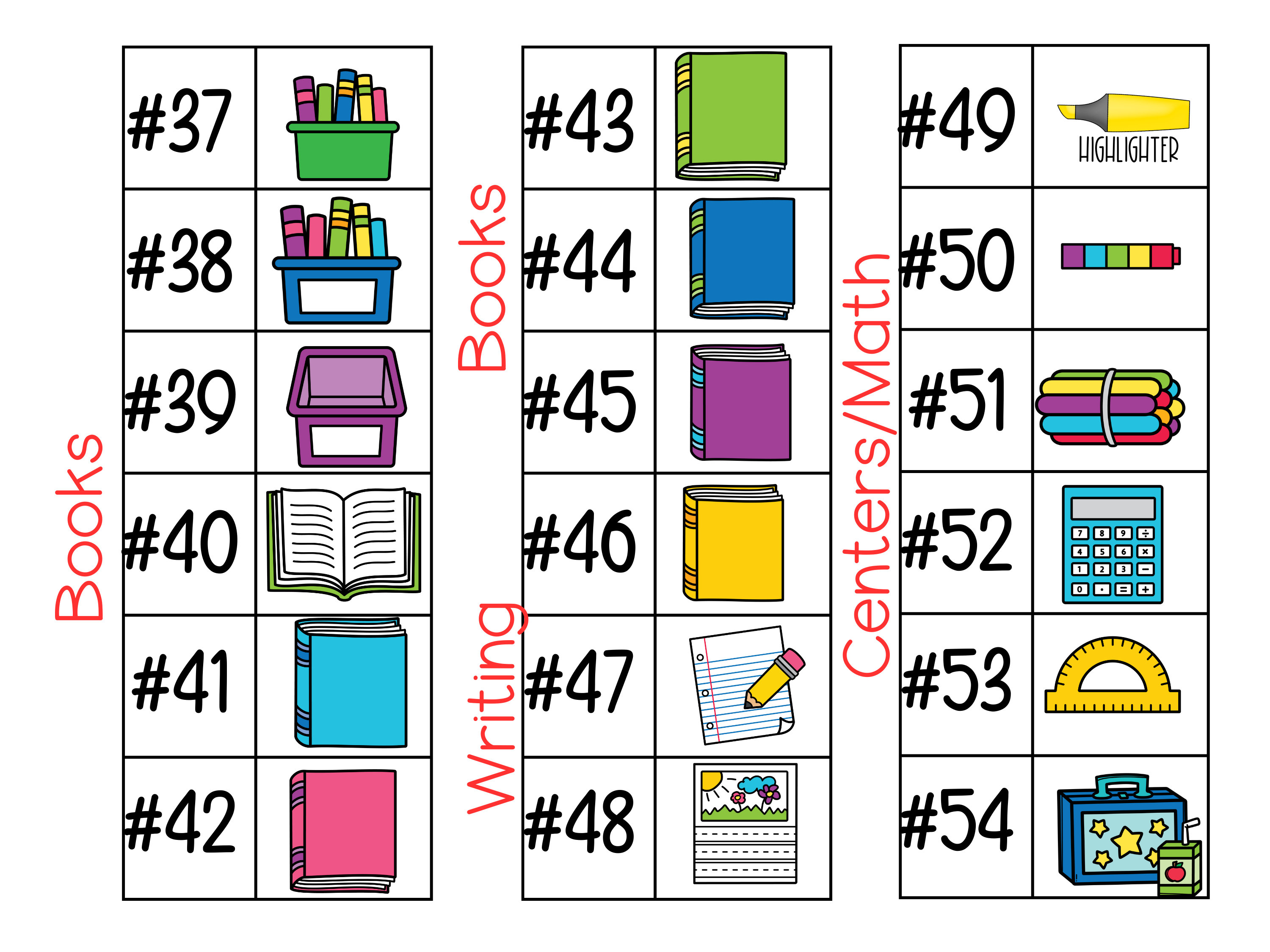 Magnets for Classroom Visual Aid Cards You Will Need School Supplies ...