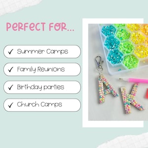 Summer Craft Kit for Girls Make Your Own Keychain Birthday Party ...