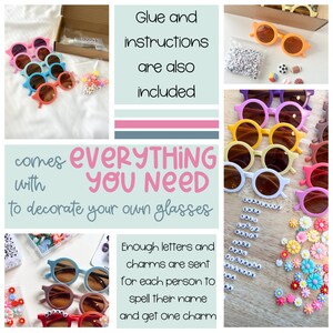 DIY Kit Kids Summer Craft Idea Personalized Sunglasses Craft for Kid ...