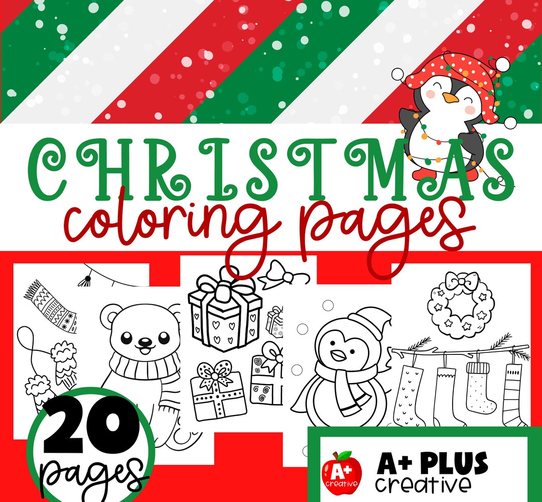 Coloring Sheets for Kids Christmas Coloring Sheets Winter Theme ...