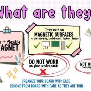 Teacher Whiteboard Magnet Custom Collection | Classroom Board Labels ...