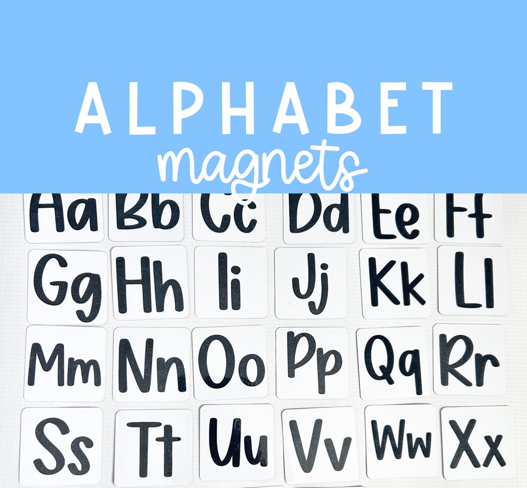 ABC Magnets Alphabet Posters Classroom Decor Whiteboard Magnets ...