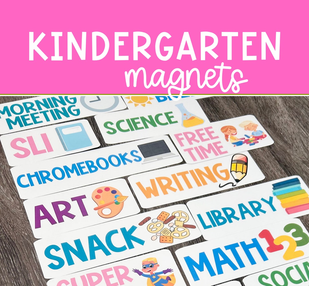 Classroom Daily Schedule Magnets Back to School Decor Daily Visual ...