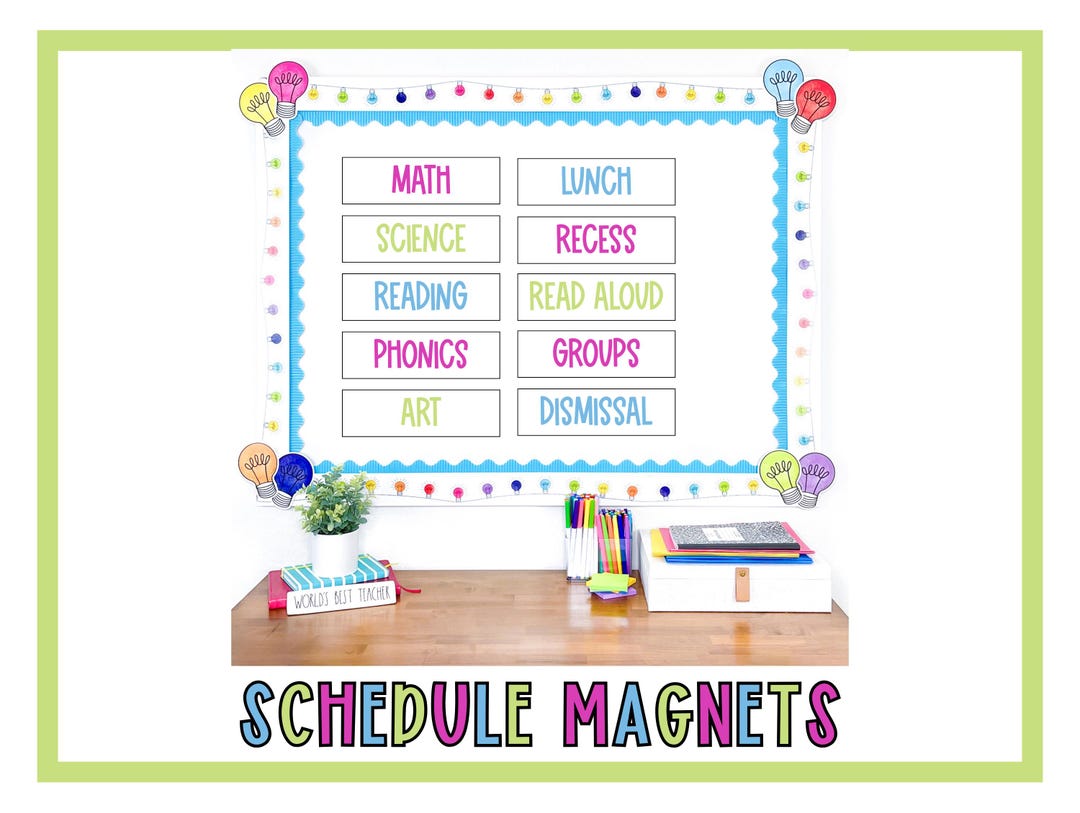 Teacher Magnets Classroom Management Whiteboard Magnets Custom Word ...