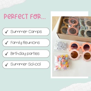 DIY Kit Kid Summer Craft Personalized Daisy Sunglasses Craft for Kid ...