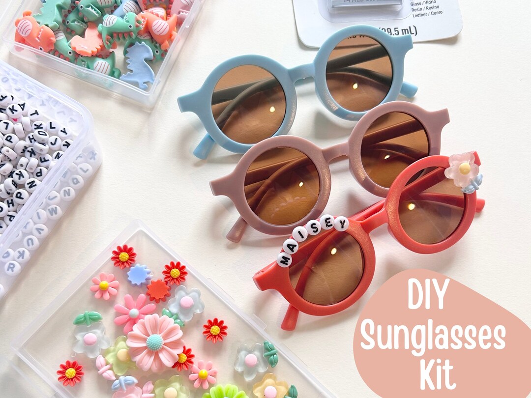 DIY Kit Kids Summer Craft Idea Personalized Sunglasses Craft for Kid ...