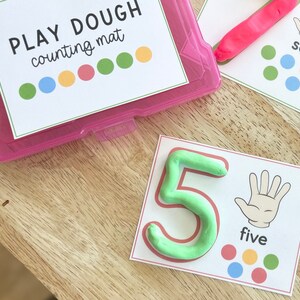Play Doh Building Mat Prek Fine Motor Task Preschool Activity Learning ...