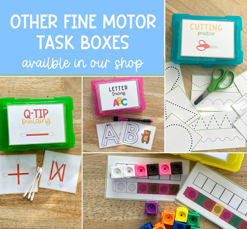 Color Recognition Activity Prek Morning Bin Fine Motor Task Box for ...