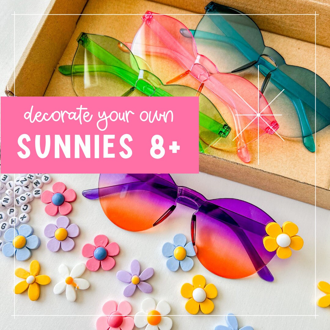 8 Year Old and up DIY Sunglasses Kit Decorate Your Own Glasses Summer ...