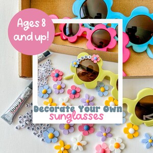 8 Year Old and up DIY Sunglasses Kit Decorate Your Own Glasses Summer ...