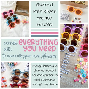 DIY Kid Sunglasses Kit Summer Craft Kids Craft Supplies for Making ...