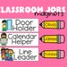 Classroom Jobs Class Helpers Magnet Whiteboard Custom With Clipart Line ...
