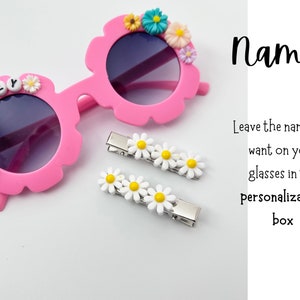 Personalized Sunglasses for Kids Daisy Glasses Toddler Glasses Party ...