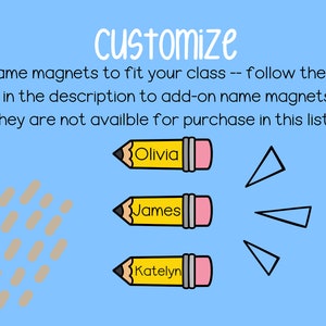 Classroom Jobs Class Helpers Magnet Whiteboard Custom With Clipart Line ...