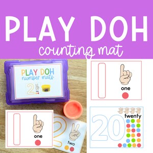 Play Doh Building Mat Prek Fine Motor Task Preschool Activity Learning ...