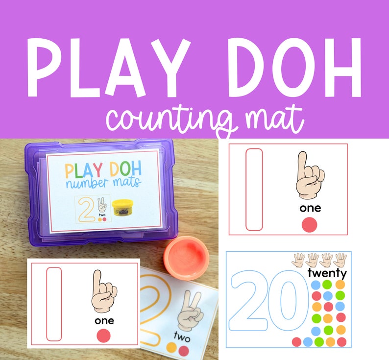 Play Doh Building Mat Prek Fine Motor Task Preschool Activity Learning ...