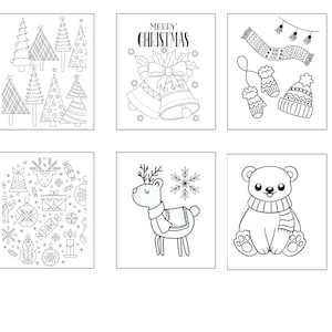Christmas Coloring Pages Digital Download 20 Pages Christmas Printable ...