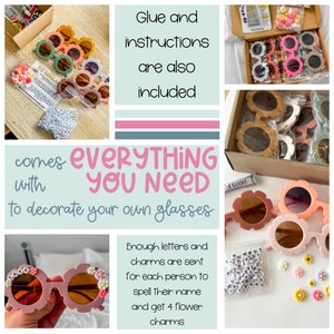 DIY Kit Kid Summer Craft Personalized Daisy Sunglasses Craft for Kid ...