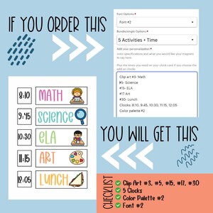 Classroom Daily Schedule Magnets Back to School Decor Daily Visual ...