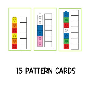 Link Cubes Building Patterns Mathlink Cubes Centers Preschool Prek ...