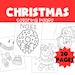 Christmas Coloring Pages Digital Download 20 Pages Christmas Printable ...