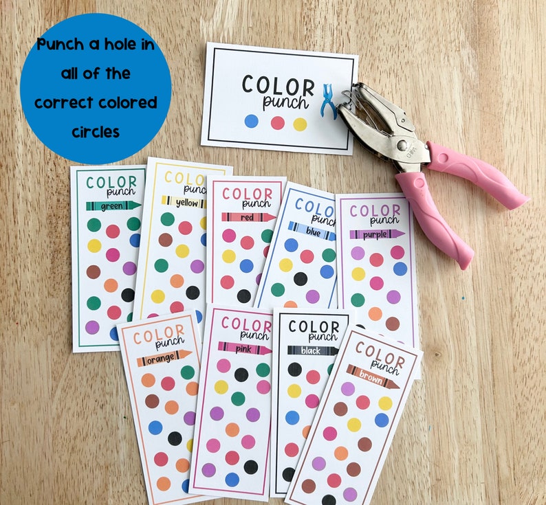Color Recognition Activity Prek Morning Bin Fine Motor Task Box for ...