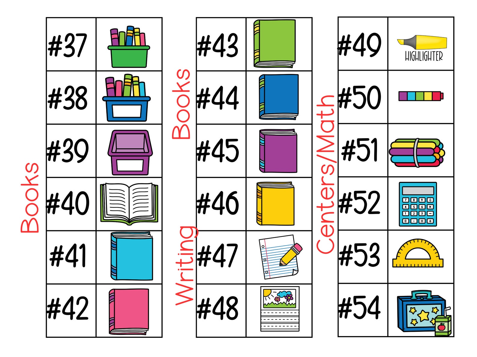 Visual Aid Card School Magnet for Whiteboard Magnet You Will Need ...