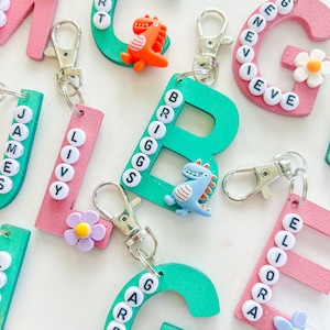 Student Gift Keychain Letter Personalized Gift for Student Preschool ...