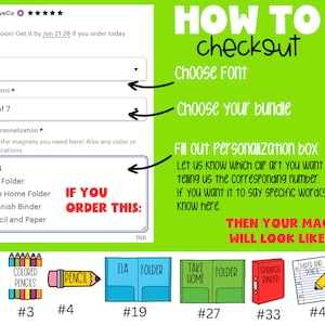 Magnets for Classroom Visual Aid Cards You Will Need School Supplies ...